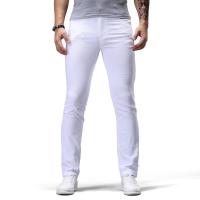China Mid Waist Washed Mid Waist Youth Trend wholesale skinny jeans mens Blue Army Green Khaki Dark Grey Regular Custom (MG109) for sale