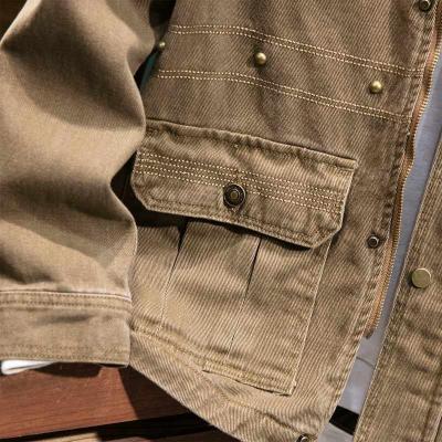 China Regular Daily Fabric Hem Cotton 100% french workwear jacket wholesale Long Sleeve Autumn 2025 Custom (JK757) for sale