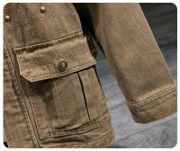 China Regular Daily Fabric Hem Cotton 100% french workwear jacket wholesale Long Sleeve Autumn 2025 Custom (JK757) for sale