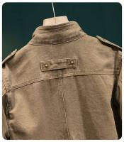 China Regular Daily Fabric Hem Cotton 100% french workwear jacket wholesale Long Sleeve Autumn 2025 Custom (JK757) for sale