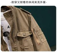 China Regular Daily Fabric Hem Cotton 100% french workwear jacket wholesale Long Sleeve Autumn 2025 Custom (JK757) for sale