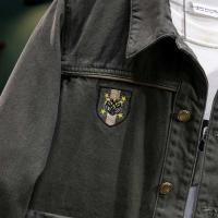 China Army Green Fabric Hem Cotton 100% french workwear jacket wholesale Long Sleeve Autumn 2025 Custom (JK761) for sale