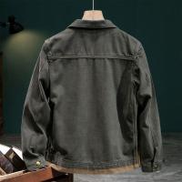 China Army Green Fabric Hem Cotton 100% french workwear jacket wholesale Long Sleeve Autumn 2025 Custom (JK761) for sale