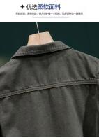 China Army Green Fabric Hem Cotton 100% french workwear jacket wholesale Long Sleeve Autumn 2025 Custom (JK761) for sale
