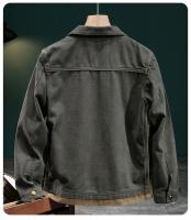China Army Green Fabric Hem Cotton 100% french workwear jacket wholesale Long Sleeve Autumn 2025 Custom (JK761) for sale