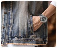 China Summer Youth Trend Regular biker jacket wholesale Single Breasted Custom (MG579) for sale