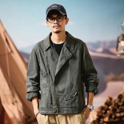 China Cotton 100% Daily Army Green Fabric Hem french workwear jacket wholesale Cotton 100% Long Sleeve Custom (JK733) for sale