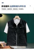 China White Black Basic White Black Cotton 100% men vest wholesale price Autumn 2025 Single Breasted Custom (MJ580) for sale