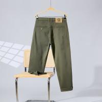 China Metal Accent Daily Washed Mid Waist jogger pants wholesale Army Green Breathable Custom (HY638) for sale