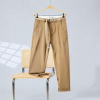 China Metal Accent Daily Washed Mid Waist jogger pants wholesale Army Green Breathable Custom (HY638) for sale