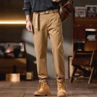 China Army Green Daily Washed Mid Waist cargo pants wholesale price Army Green Solid Color Custom (HY638) for sale