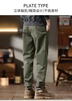 China Army Green Daily Washed Mid Waist cargo pants wholesale price Army Green Solid Color Custom (HY638) for sale