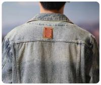 China Zipper Daily Fabric Hem Long Sleeve biker jacket wholesale Vintage Color Polyester 19% Custom (JK711) for sale