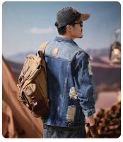 China Standard Blue Daily Fabric Hem french workwear jacket wholesale Long Sleeve Polyester 19% Custom (JK5102) for sale