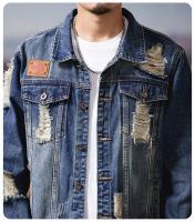 China Standard Blue Daily Fabric Hem french workwear jacket wholesale Long Sleeve Polyester 19% Custom (JK5102) for sale