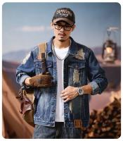 China Standard Blue Daily Fabric Hem french workwear jacket wholesale Long Sleeve Polyester 19% Custom (JK5102) for sale