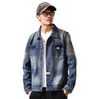 China Polyester 19% Blue Daily Fabric Hem french workwear jacket wholesale Long Sleeve Polyester 19% Custom (JK524) for sale