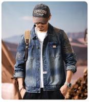 China Polyester 19% Blue Daily Fabric Hem french workwear jacket wholesale Long Sleeve Polyester 19% Custom (JK524) for sale
