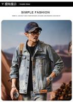China Standard Daily Fabric Hem Long Sleeve french workwear jacket wholesale Vintage Color Polyester 19% Custom (JK590) for sale