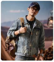 China Standard Daily Fabric Hem Long Sleeve french workwear jacket wholesale Vintage Color Polyester 19% Custom (JK590) for sale