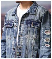 China Daily Blue Daily Fabric Hem french workwear jacket wholesale Long Sleeve Polyester 19% Custom (JK703) for sale