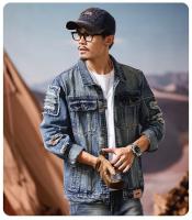 China Daily Blue Daily Fabric Hem french workwear jacket wholesale Long Sleeve Polyester 19% Custom (JK703) for sale
