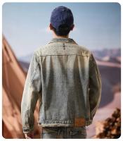 China Polyester 19% Daily Fabric Hem Long Sleeve french workwear jacket wholesale Vintage Color Polyester 19% Custom (JK599) for sale