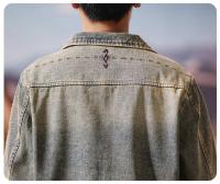 China Polyester 19% Daily Fabric Hem Long Sleeve french workwear jacket wholesale Vintage Color Polyester 19% Custom (JK599) for sale