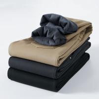 China Daily Winter Mid Waist dress pants wholesale price Black Khaki Solid Color Custom (P403) for sale