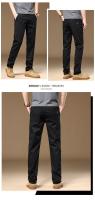 China Daily Winter Mid Waist dress pants wholesale price Black Khaki Solid Color Custom (P403) for sale