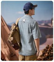 China Summer Youth Trend Short Sleeve mens wholesale dress shirts Vintage Color Loose Fit Custom (CS566) for sale