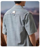 China Summer Youth Trend Short Sleeve mens wholesale dress shirts Vintage Color Loose Fit Custom (CS566) for sale