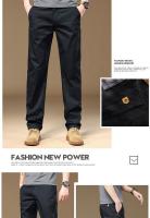 China Daily Mid Waist Urban Fashion mens pants wholesale Black Khaki Blue Custom (P388) for sale