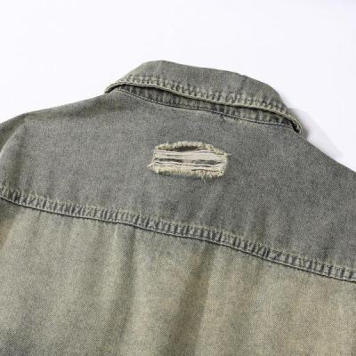 China Solid Color Youth Trend Long Sleeve french workwear jacket wholesale Vintage Color Regular Custom (CS006) for sale