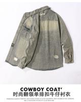 China Solid Color Youth Trend Long Sleeve french workwear jacket wholesale Vintage Color Regular Custom (CS006) for sale