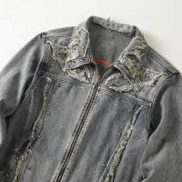 China Zipper Solid Color Youth Trend Long Sleeve french workwear jacket wholesale Polyester 19% Zipper Custom (JK707) for sale