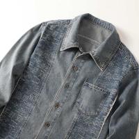 China Blue Daily Long Sleeve mens wholesale dress shirts Urban Fashion Single Breasted Custom (CS012) for sale