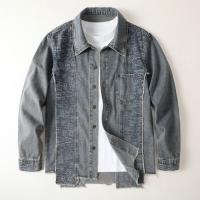 China Blue Daily Long Sleeve mens wholesale dress shirts Urban Fashion Single Breasted Custom (CS012) for sale