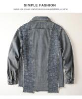 China Blue Daily Long Sleeve mens wholesale dress shirts Urban Fashion Single Breasted Custom (CS012) for sale