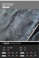 China Blue Daily Long Sleeve mens wholesale dress shirts Urban Fashion Single Breasted Custom (CS012) for sale