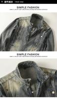 China Fabric Hem Youth Trend Long Sleeve french workwear jacket wholesale Vintage Color Polyester 19% Custom (JK709) for sale