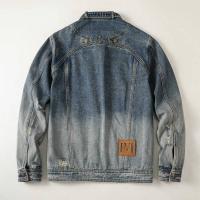 China Solid Color Youth Trend Long Sleeve mens denim jacket wholesale Polyester 19% Zipper Custom (JK712) for sale