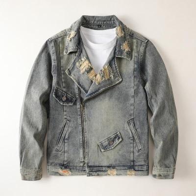 China Vintage Color Fabric Hem Youth Trend Long Sleeve french workwear jacket wholesale Vintage Color Polyester 19% Custom (JK711) for sale