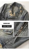 China Vintage Color Fabric Hem Youth Trend Long Sleeve french workwear jacket wholesale Vintage Color Polyester 19% Custom (JK711) for sale