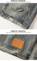 China Vintage Color Fabric Hem Youth Trend Long Sleeve french workwear jacket wholesale Vintage Color Polyester 19% Custom (JK711) for sale