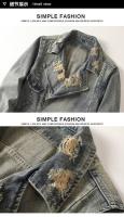 China Vintage Color Fabric Hem Youth Trend Long Sleeve french workwear jacket wholesale Vintage Color Polyester 19% Custom (JK711) for sale