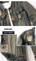 China Fabric Hem Long Sleeve Polyester 19% french workwear jacket wholesale Single Breasted Regular Custom (JK5101) for sale