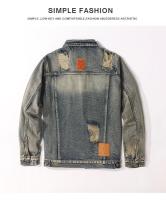 China Fabric Hem Long Sleeve Polyester 19% french workwear jacket wholesale Single Breasted Regular Custom (JK5101) for sale