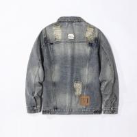China Fabric Hem Solid Color Youth Trend wholesale skinny jeans mens Long Sleeve Vintage Color Custom (JK590) for sale