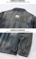 China Fabric Hem Fabric Hem Youth Trend Long Sleeve french workwear jacket wholesale Vintage Color Polyester 19% Custom (JK563) for sale